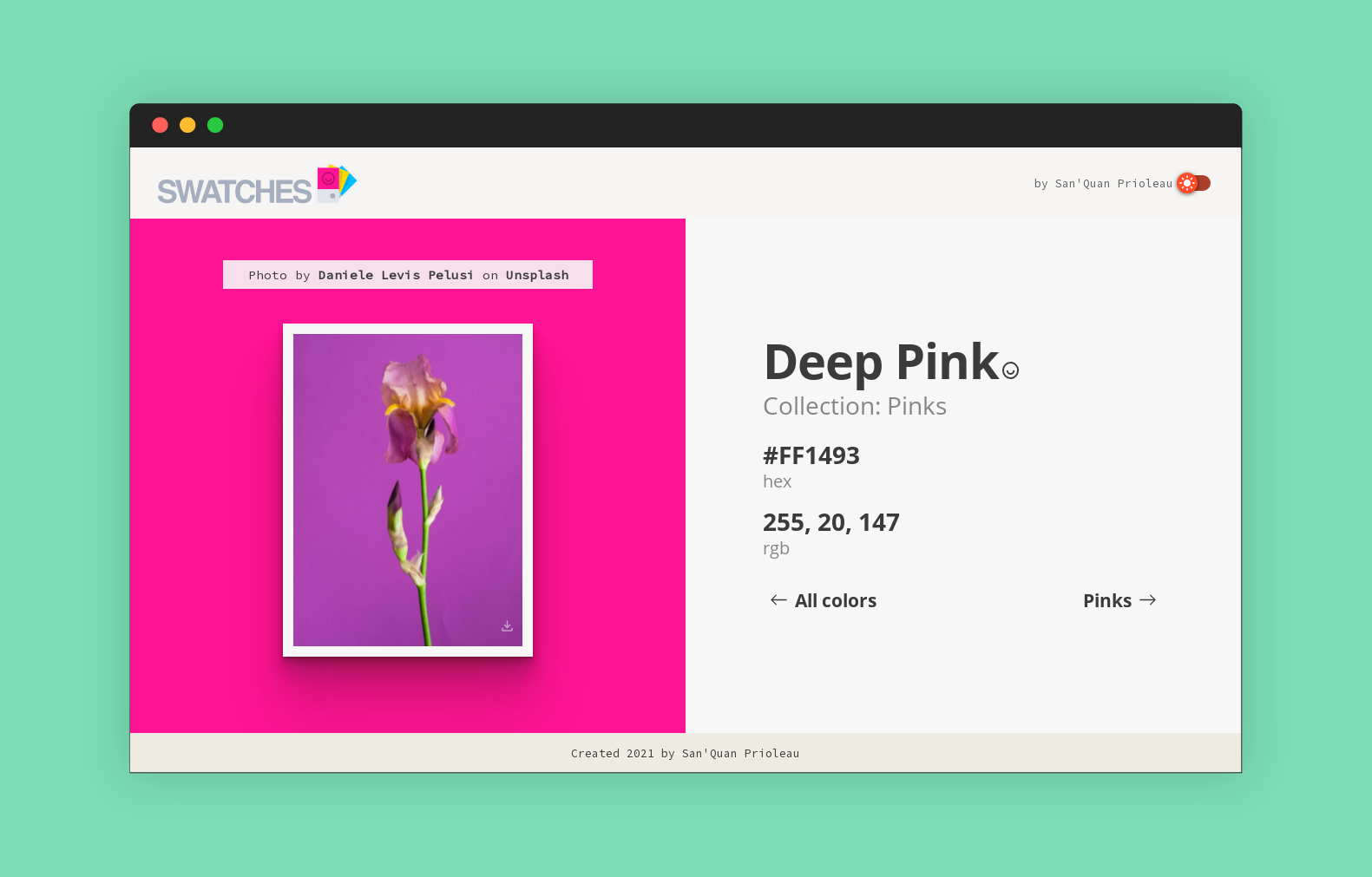 GitHub - sprioleau/swatches: The most beautiful way to see HTML colors ...