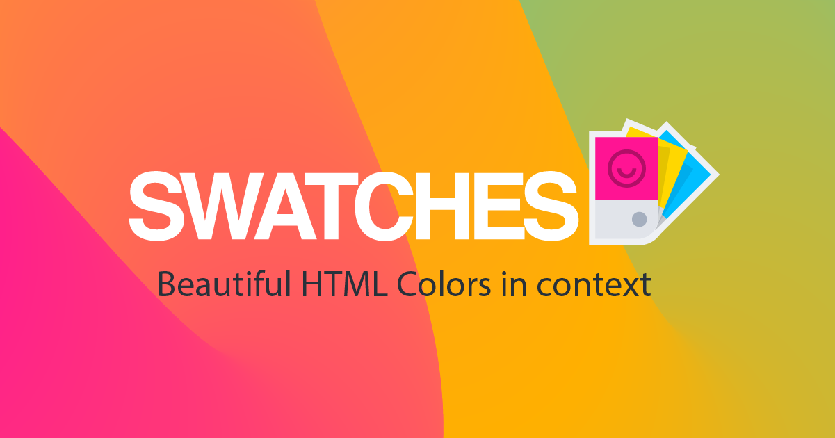 GitHub - sprioleau/swatches: The most beautiful way to see HTML colors ...